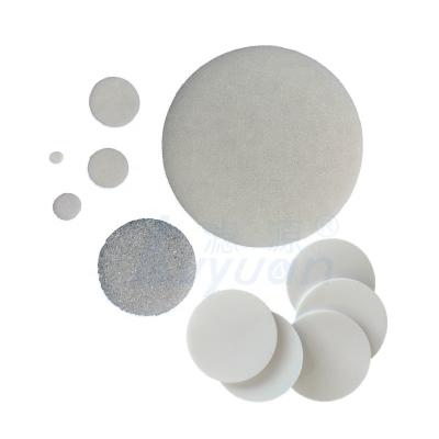 China Liquid Filtration 30Mpa Mini Sintered UHMWPE PVDF Porous Filter Disc for sale