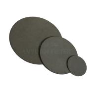 China 50mm 60mm Titanium Sintered Filter Plate Metal Powder Porous Filter Disc for sale