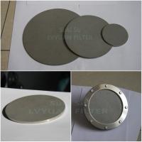 China 50mm 60mm Titanium Sintered Filter Plate Metal Powder Porous Filter Disc for sale
