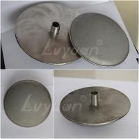 China 50mm 60mm Titanium Sintered Filter Plate Metal Powder Porous Filter Disc for sale