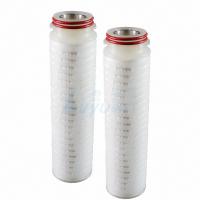 China 0.7m2 10 Micron OD 100mm Pleated Filter Cartridge For Pre Filtration for sale
