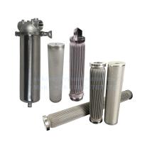 China SUS304 SUS316L 60 Inch 0.1 0.2 Micron Cartridge Filters for sale