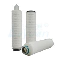 China OD 69mm 0.45um 0.65um PP Pleated Filter Cartridge For Sea Water Filtration for sale
