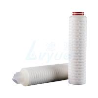 China OD 69mm 0.45um 0.65um PP Pleated Filter Cartridge For Sea Water Filtration for sale