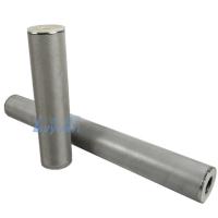 China SUS304 SUS316L Stainless Steel Mesh 100um Sintered Metal Cartridge Filter for sale