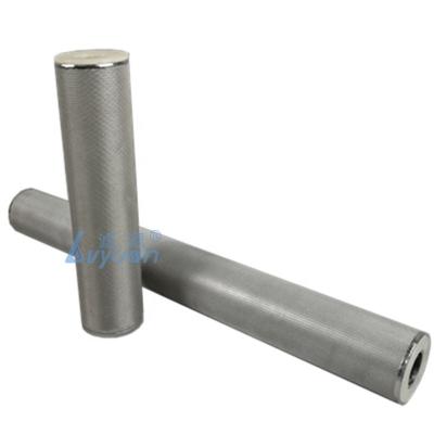 China SUS304 SUS316L Stainless Steel Mesh 100um Sintered Metal Cartridge Filter for sale