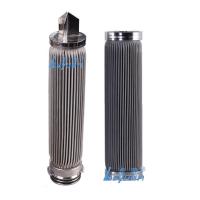 China 10Inch SUS316 Pleated Filter Cartridge With End Cap Code 0 3 6 7 8 9 for sale