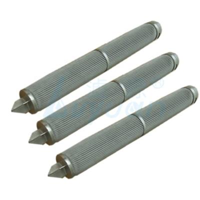 China Folding 222 226 thread 2um SS Pleated Filter Cartridge for sale