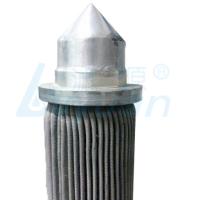 China Folding 222 226 thread 2um SS Pleated Filter Cartridge for sale