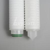 China ISO9001 115mm OD 50um Polypropylene Pleated Filter Cartridge for sale