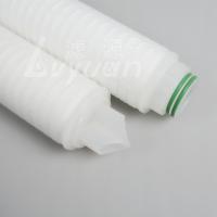 China ISO9001 115mm OD 50um Polypropylene Pleated Filter Cartridge for sale