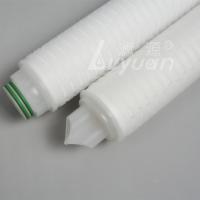 China ISO9001 115mm OD 50um Polypropylene Pleated Filter Cartridge for sale