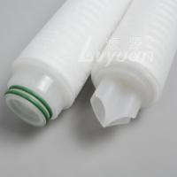 China ISO9001 115mm OD 50um Polypropylene Pleated Filter Cartridge for sale