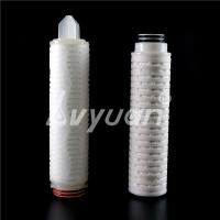 China Hydrophobic 40inch Air PTFE Vent Filter 222 Fin PTFE Water Filter for sale