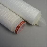 China 28mm ID PTFE PP Pleated Filter Cartridge With 226 222 Flat / Fin for sale