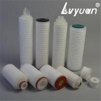 China 28mm ID PTFE PP Pleated Filter Cartridge With 226 222 Flat / Fin for sale
