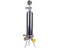 China Polished 1.6Mpa 100um Single Cartridge Filter Housing for sale