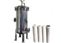 China Swing Arm 500mm OD 1mm Drain SS316L Multi Cartridge Filter Housing for sale