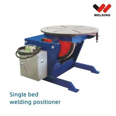China HB SERIES SINGLE BED WELDING POSITIONER MACHINE WORKPIECES POSITION FOR WELDING BLUE AND RED for sale