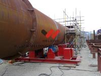 China 100T conventional bolt adjustable welding rotator full steel roller suitable for steel structure pipe tank manufacture for sale