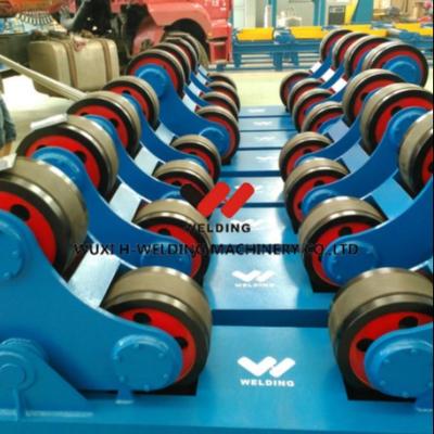 China 40T Cylinder PU Metal Wheel Self Aligning Welding Rotator For Vessel Pipe Tank for sale