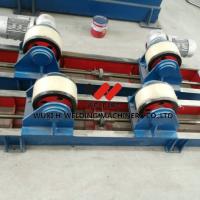 China Lead Screw Adjusting Pipe Welding Rotator 20Tons With Steel Rubber Roller for sale