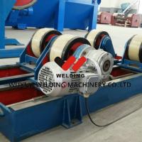 China Lead Screw Adjusting Pipe Welding Rotator 20Tons With Steel Rubber Roller for sale
