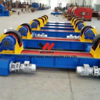 China Manual Control Welding Pipe Turning Rolls 40 Ton Lead Screw Adjustable Rotator for sale