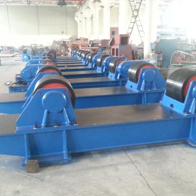 China 5 Tons Bolt Adjustable Welding Rotator PU Metal Rubber Wheel Welding Roller for sale