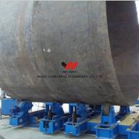 China 5 Tons Bolt Adjustable Welding Rotator PU Metal Rubber Wheel Welding Roller for sale