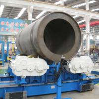 China 5 Tons Bolt Adjustable Welding Rotator PU Metal Rubber Wheel Welding Roller for sale