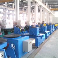 China 5 Tons Bolt Adjustable Welding Rotator PU Metal Rubber Wheel Welding Roller for sale