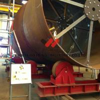 China VFD Control 100tons Adjustable Welding Rotator PU Metal Wheel Welding Roller for sale