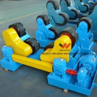 China 40T Vessel Pipe Welding Rotator With Rubber Roller High Speed 1000 mm / min for sale