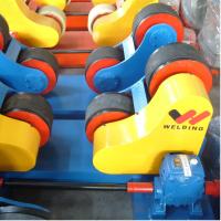 China Pipe Turning Self Aligning Welding Rotator Roller Steel And Rubber Wheels for sale
