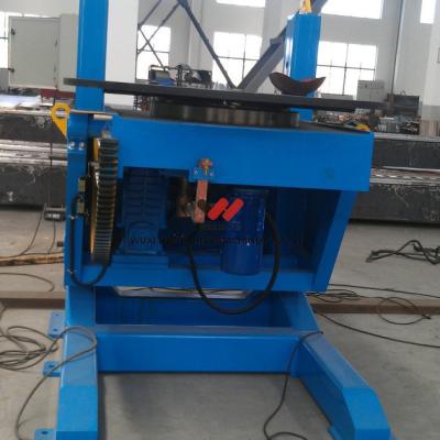 China Height Adjustable Pipe Elevating Welding Positioner Manual With Fixed Tilting Speed for sale