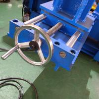 China Lead-screw Adjustable Blue CHGK Welding Rotator Pu Rubber Pipe Rotator For welding Positioning for sale