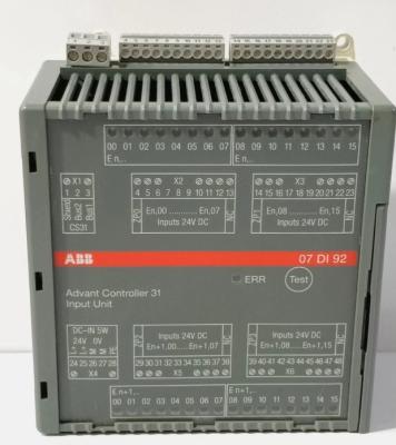 China 07DI92 GJR5252400R0101 ABB Advant Controller 31 Input Unit 07 DI 92 for sale