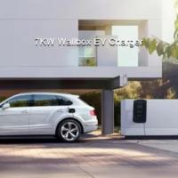 China Outdoor Wallbox EV Charger 7KW AC with 5m Cable IP65 Natural Cooling IEC 61851 for sale
