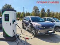 China 120kW DC Fast Commercial EV Charger CCS2 Chademo OCPP1.6 IP54 4G WiFi for sale