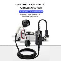 China 3.5kW Portable AC EV Charger 32A 16A 8A Adjustable Type 2 Plug CE Certified for sale