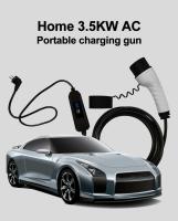 China 3.5KW 16A Portable AC EV Charger 5M Cable Type 2 IP55 Electric Vehicle Charging Station for sale