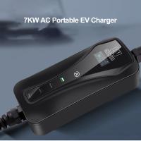 China GB/T Portable AC EV Charger 7KW 32A Level 2 for Electric Car with Adjustable Current for sale