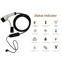 China Natural Cooling Portable AC EV Charger 4 Indicators 16A 240V for sale