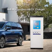 China 90kW DC Commercial EV Charger Dual Gun IP54 Outdoor Floor Mounted Charging Station for sale