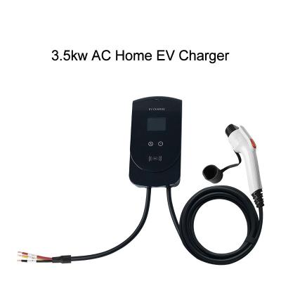 China 3.5KW Home AC Wall Box EV Charger IP65 220V 16A with 12 Safety Guards for sale