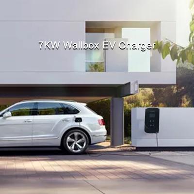 China 7KW AC Wall Box EV Charger with 5M Cable IP65 IEC 61851 Home Use for sale