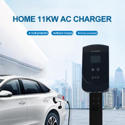 China 11KW Home EV Charger Wallbox IP65 380V 16A AC Fast Charging Station for sale
