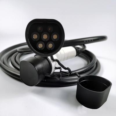China 11kW 16A 3-Phase EV Charging Cable Type 2 IEC 62196 Electric Vehicle Connector 5M for sale