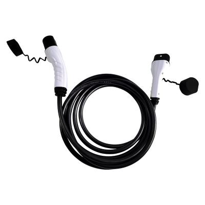 China GB/T 32A 7KW EV Charging Extension Cable SAE J1772 Type 2 IEC 62196 for sale